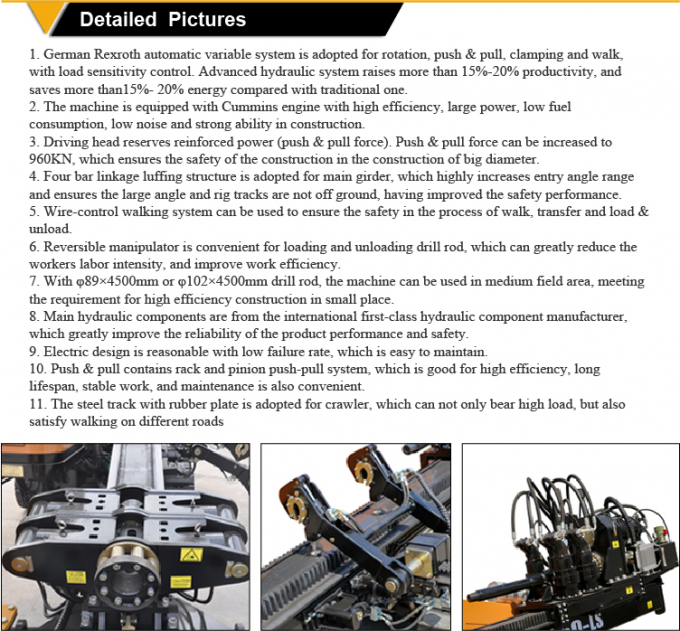 GD450-LS Horizontal directional drilling machine, 45ton hdd machine ...